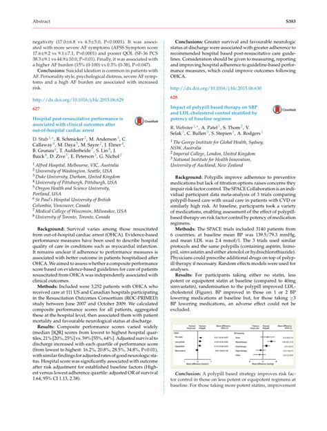 Pdf Impact Of Polypill Based Therapy On Sbp And Ldl Cholesterol