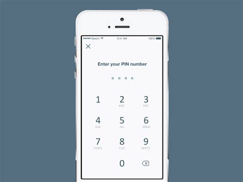 Pin Authentication App Design Ui Design Pin