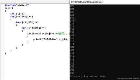 C语言编程＞第一周 ⑤ 有1、2、3、4，4个数字，能组成多少个互不相同且无重复数字的三位数？都是多少？51cto博客编写程序有1234共4个数字能