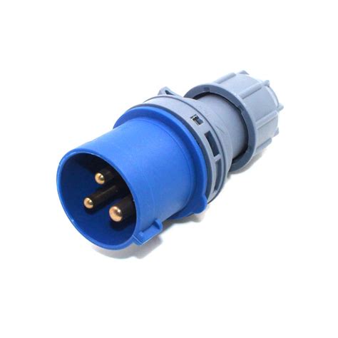 Industrial Plug Connector 16a 6h 250v Waterproof Dustproof Ip44 2pe