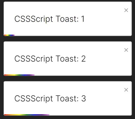 Lightweight Toast Notificaiton Components Toastlibrary Css Script