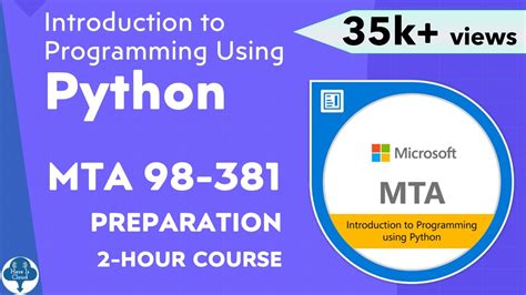 How To Prepare For Python Mta 98 381 Certification Youtube
