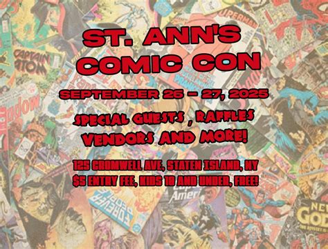 The St Anns Comic Con Added A The St Anns Comic Con