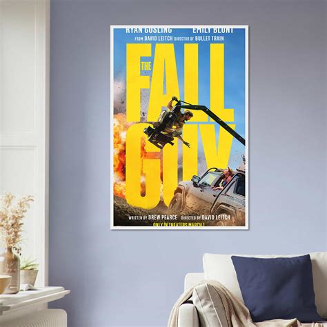 The Fall Guy Movie Poster The Fall Guy 2024 Classic Vintage Movie