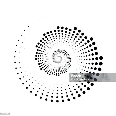 점선 나선형 요소 방사형 회전 하프톤 텍스처입니다 원 소용돌이 도트 모양입니다 포스터 배너 로고 아이콘 콜라주 문신에 대 한 추상적인 기하학적 배경 벡터 강렬하고 밝은