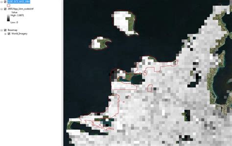 Projected Modis Data Not Aligning With Esri Basemap In Arcgis For
