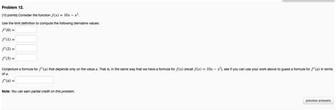 Solved Problem Points Consider The Function F X Chegg Com