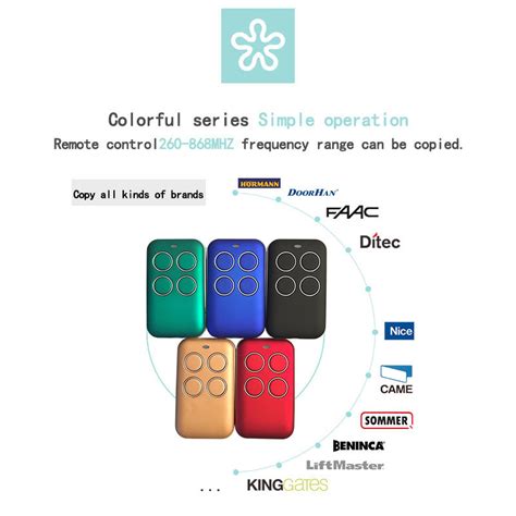 Auto Multi Frequency MHz Brand Copy Rolling Code RF Universal Gate Remote Control