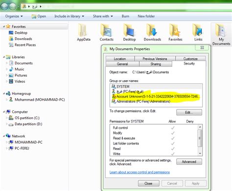 unknown user accounts under user profiles microsoft community