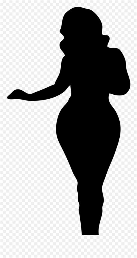 Silhouette Curvy Body Silhouette Clipart Body Silhouette Template