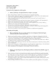 Soc1 Study Guide Week 4 Part 1 Pdf Study Guide Week 4 Part 1 Introductory Sociology Soc 1