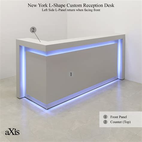 New York L Shape Custom Reception Desk