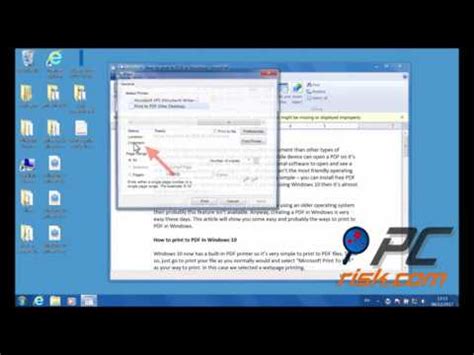 How To Print To PDF In Windows 7 YouTube