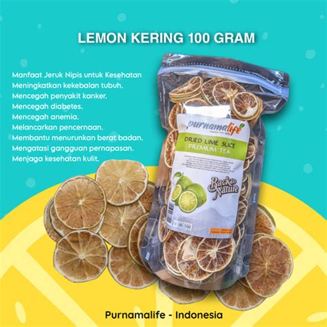 Jual 100gr Dried Lime Slice Jeruk Nipis Kerig Berkhasiat Kab