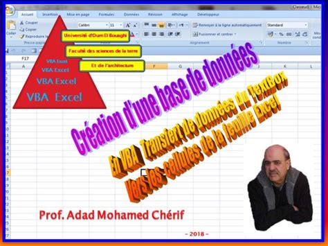 Ppt Création Dune Base De Donnée En Vba Excel