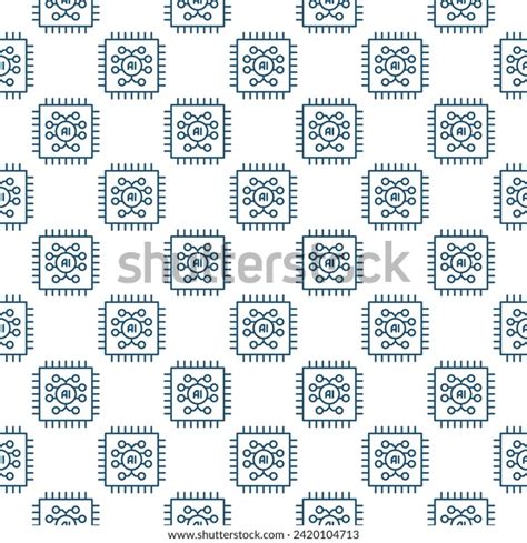 Ai Computer Chip Vector Artificial Intelligence Stock Vector Royalty Free 2420104713