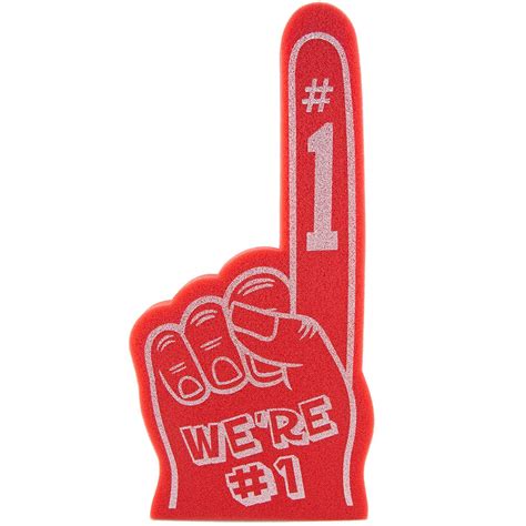 Giant Foam Finger 18 Inch Were Number 1 Foam Hand For All Occasions