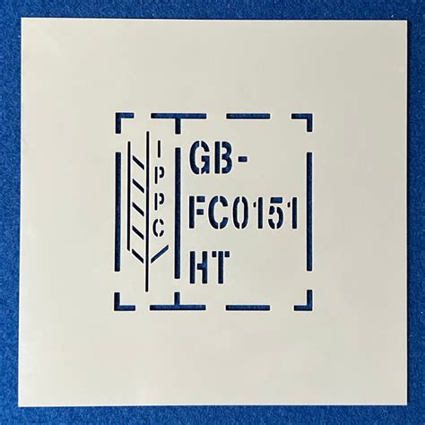 Ippc Ispm 15 Stencil 75 X 75mm Stamps Direct Ltd