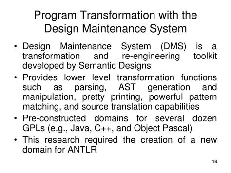 Ppt Grammar Driven Generation Of Domain Specific Language Testing Tools Using Aspects