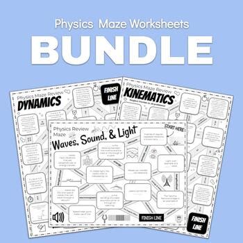 Physics Maze Worksheet GROWING BUNDLE By The Physics Lady TPT