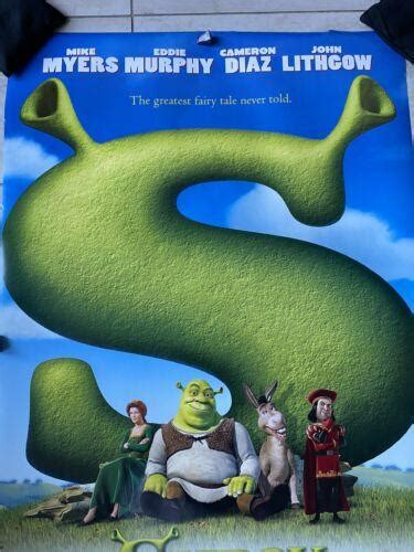 Shrek Original 2001 Shrek Movie Poster From Baskin Robbins 27 X 40