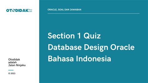 Oracle Database Design Section 10 Quiz Answers Design Talk