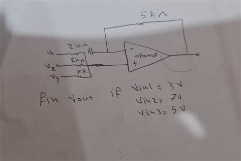 solved find v out in this noninverting opamp vi1
