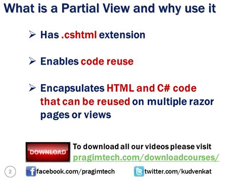 Sql Server Net And C Video Tutorial Partial Views In Asp Net Core