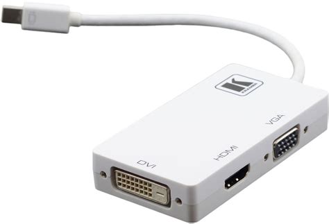 Kramer Adc Mdp M1 Mini Displayport To Dvi Hdmi Or Vga Adapter Cable