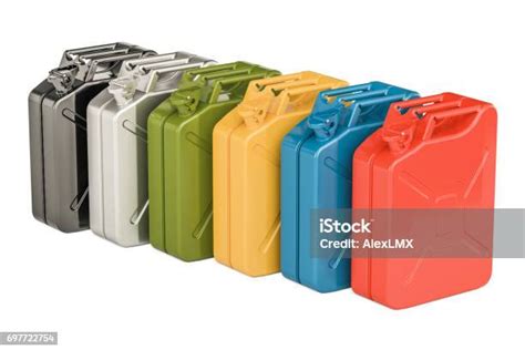 행 3d 렌더링에 고립 된 흰색 배경에서에서 강철 제리 캔을 착 색 0명에 대한 스톡 사진 및 기타 이미지 0명 3차원 형태 가솔린 Istock