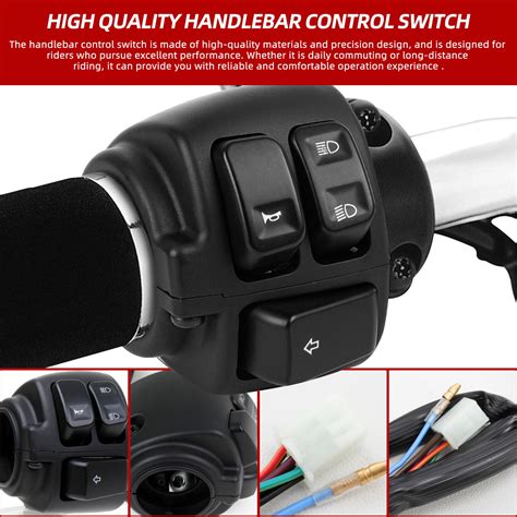 Motorcycle 1 Handlebar Turn Signal Control Switch For Harley Sportster
