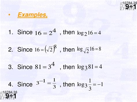 PPT Logarithm PowerPoint Presentation Free Download ID