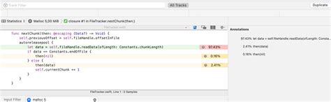 Swift Filehandle Dont Free Memory In Ios Stack Overflow