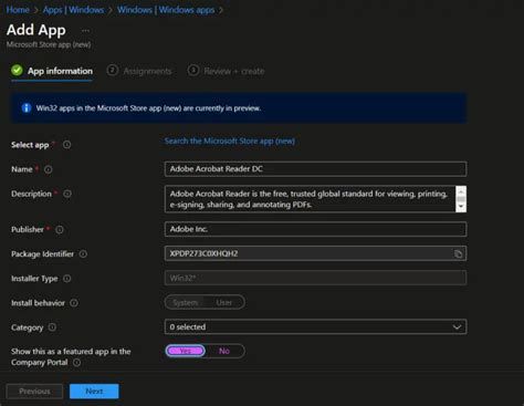 deploy win32 app using microsoft store app new intune techuisitive