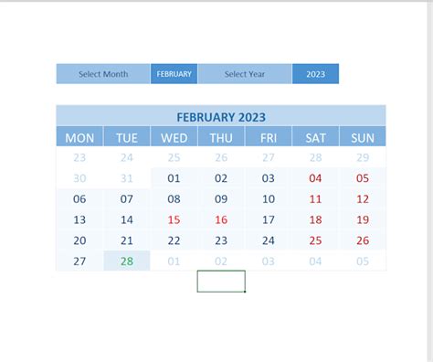 Very Useful Dynamic Calendar In Excel By Milandela Fiverr