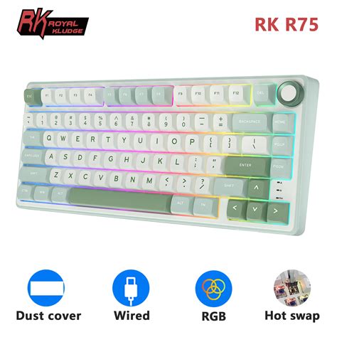 Клавиатура RK Royal Kludge R75 Проводная Механическая с RGB-подсветкой ...