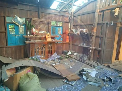 ငလျင်ဘေးသင့် အင်းလေးဒေသကို စစ်တပ်က လက်နက်ကြီးပစ်ခတ်၊ ဒရုန်းဖြင့်ဗုံးကြဲ