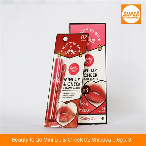 Beauty To Go Mini Lip And Cheek 02 Shibuya Pack Of 3