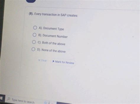 Every Transaction In SAP Creates A Document StudyX