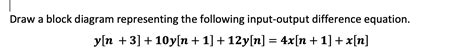Solved Draw A Block Diagram Representing The Following