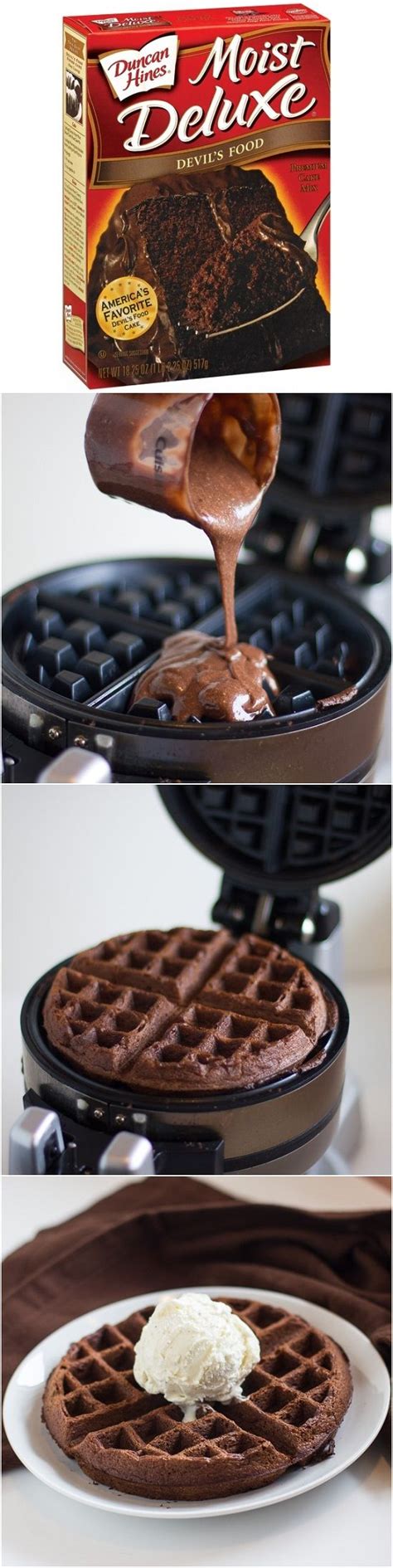 Cake Mix Waffles Waffle Maker Recipes Waffle Iron Recipes Delicious