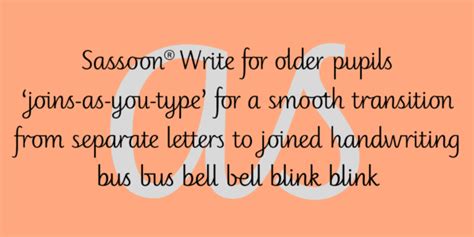 Sassoon Infant Sassoon® Fonts