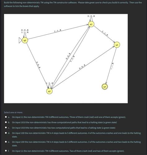 Solved Build The Following Non Deterministic TM Using The TM Chegg Com