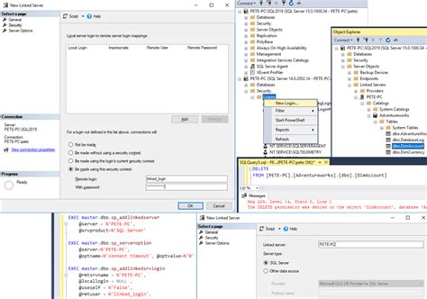 Create A Linked Server To Sql Server Mssql Dba Blog