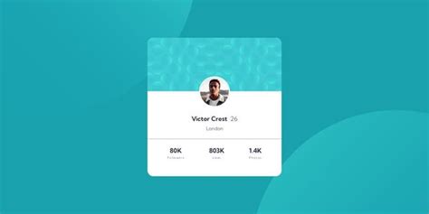 Frontend Mentor Profile Card Component Html Css Flexbox Grid Position Coding Challenge