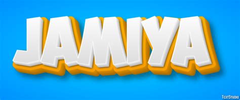 Jamiya Text Effect And Logo Design Name
