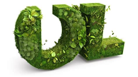 잔디와 식물로 만든 U의 녹색 글자 배경  무료 다운로드 Pikbest