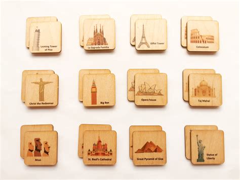 Wood Landmarks Of The World Memroy Game Wood Contour Canada Wood Landmarks Of The World Memroy Game Wood Contour Canada