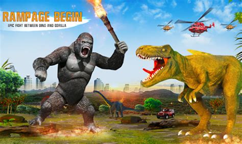 Dino Vs Gorilla Rampage For Android Download