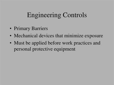 Ppt Controls In Biosafety I Emd545b Lecture 5 Powerpoint Presentation Id1090845